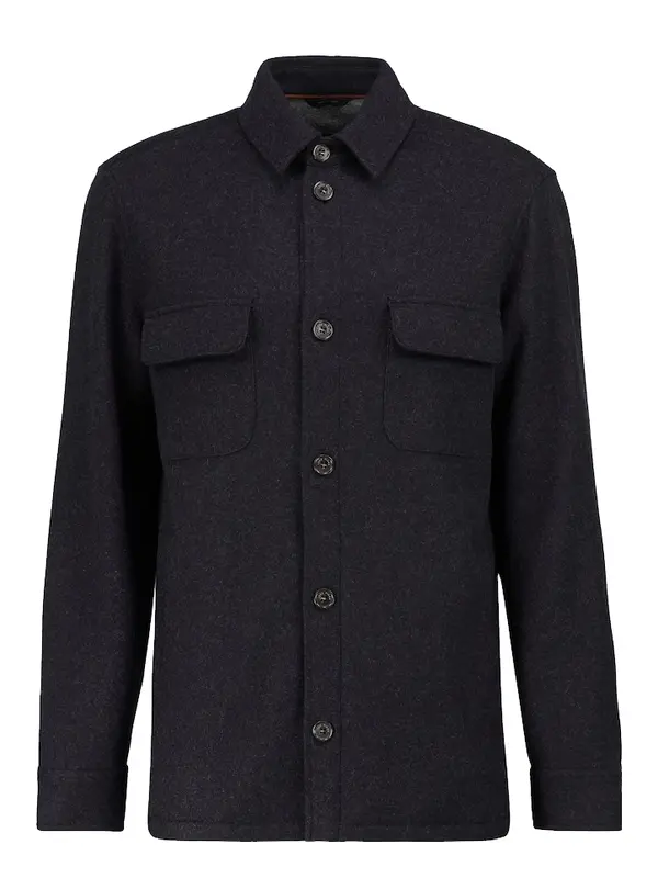 Loro Piana Cashmere-blend Overshirt - Black