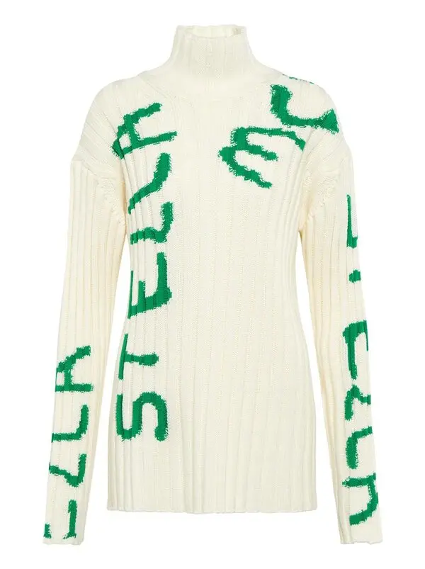 Stella McCartney X Ed Curtis Printed Wool-blend Sweater - Multicoloured
