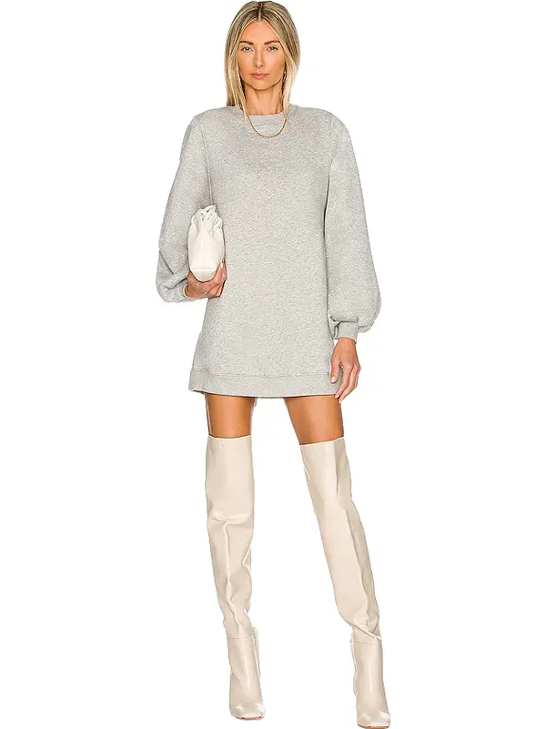 LOVERS AND FRIENDS Jessa Sweatshirt Dress - Charcoal