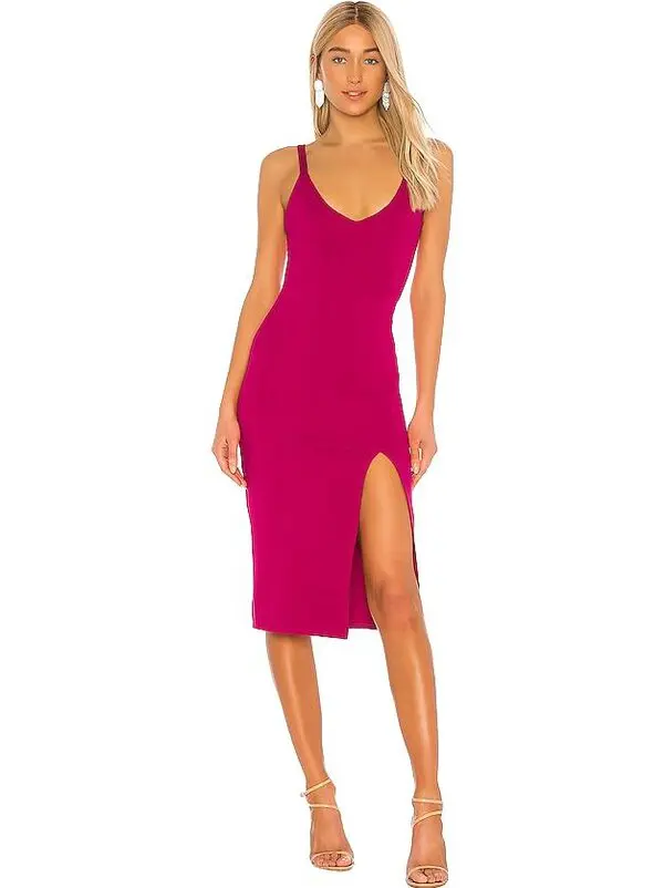 LOVERS AND FRIENDS Lucie Midi Dress - Fuchsia