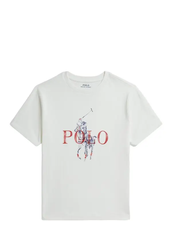 Ralph Lauren Big Pony Cotton Jersey Tee - Deckwash White