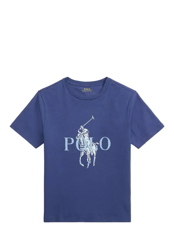 Ralph Lauren Big Pony Cotton Jersey Tee - Light Navy