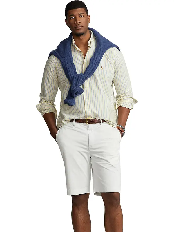 Ralph Lauren Classic Fit Stretch Chino Short - Deckwash White