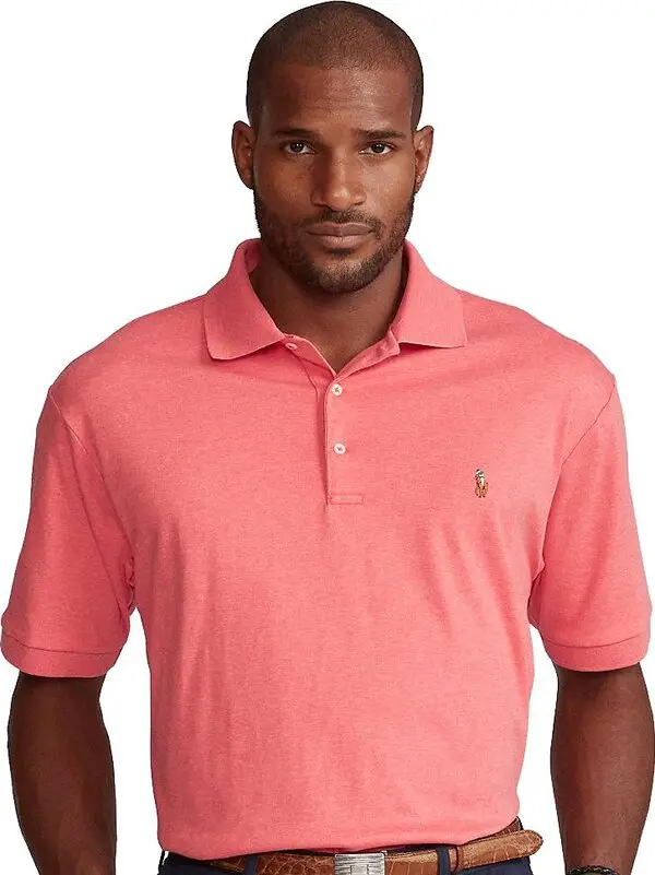 Ralph Lauren Soft Cotton Polo Shirt - Highland Rose Heather