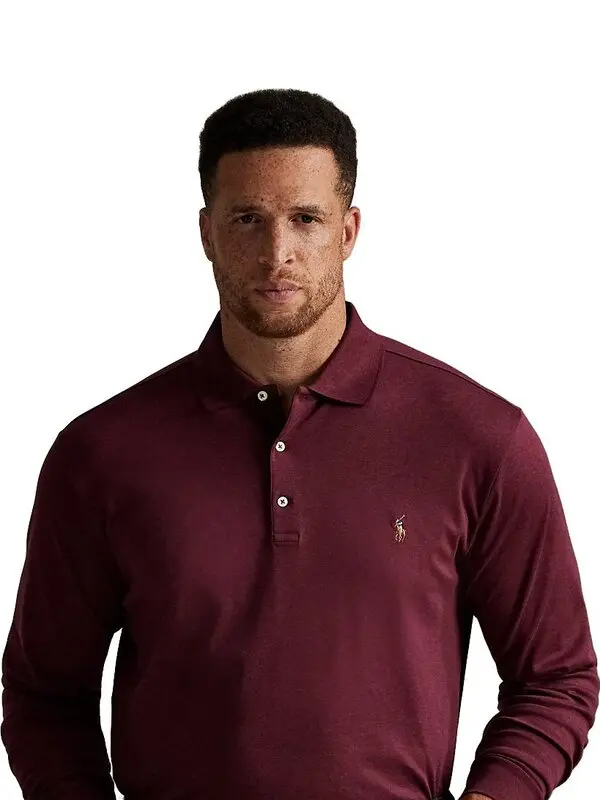 Ralph Lauren Soft Cotton Polo Shirt - Spring Wine Heather