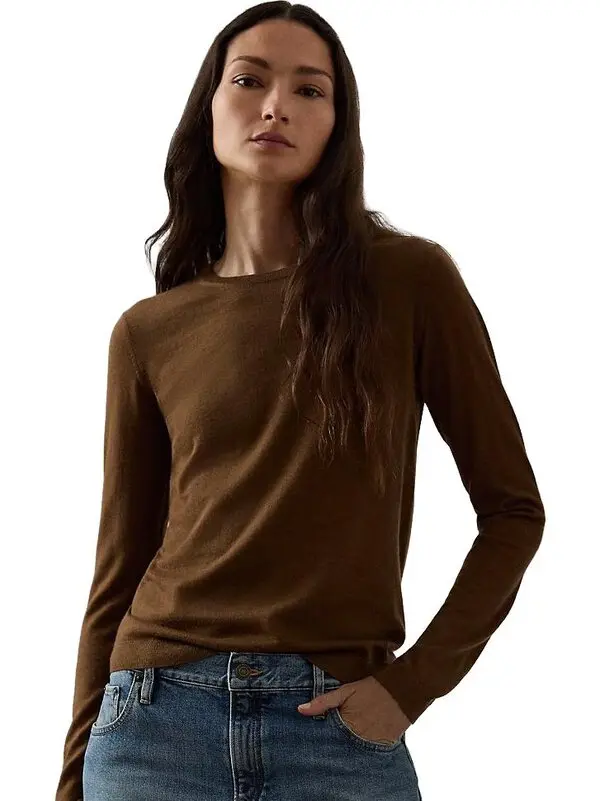 Ralph Lauren Cashmere Crewneck Sweater - Cognac