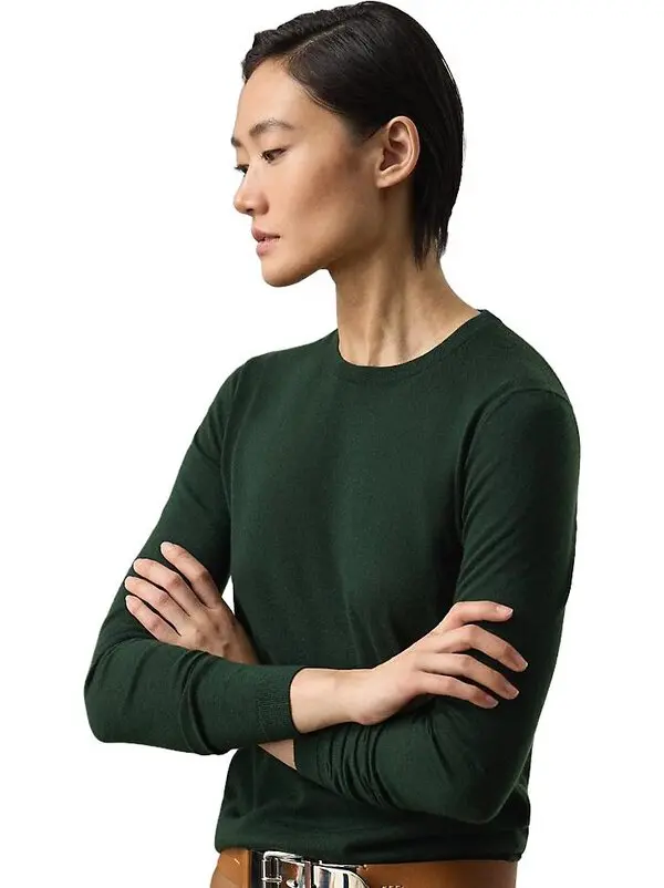 Ralph Lauren Cashmere Crewneck Sweater - Dark Racing Green