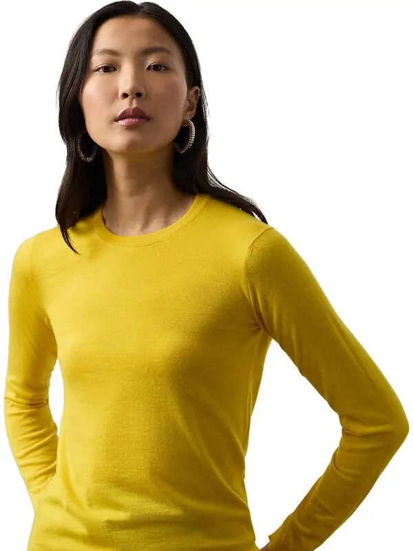 Ralph Lauren Cashmere Crewneck Sweater - Racing Yellow