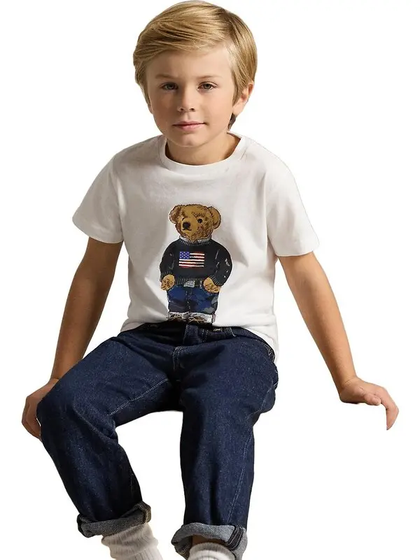 Ralph Lauren Polo Bear Cotton Jersey Tee - White Core Bear