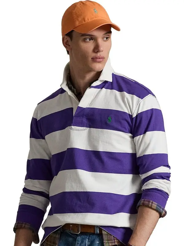 Ralph Lauren The Iconic Rugby Shirt - Cabana Purple/classic Oxford