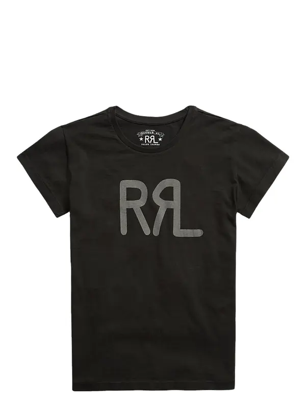 Ralph Lauren Logo Cotton Jersey Tee - Faded Black Canvas