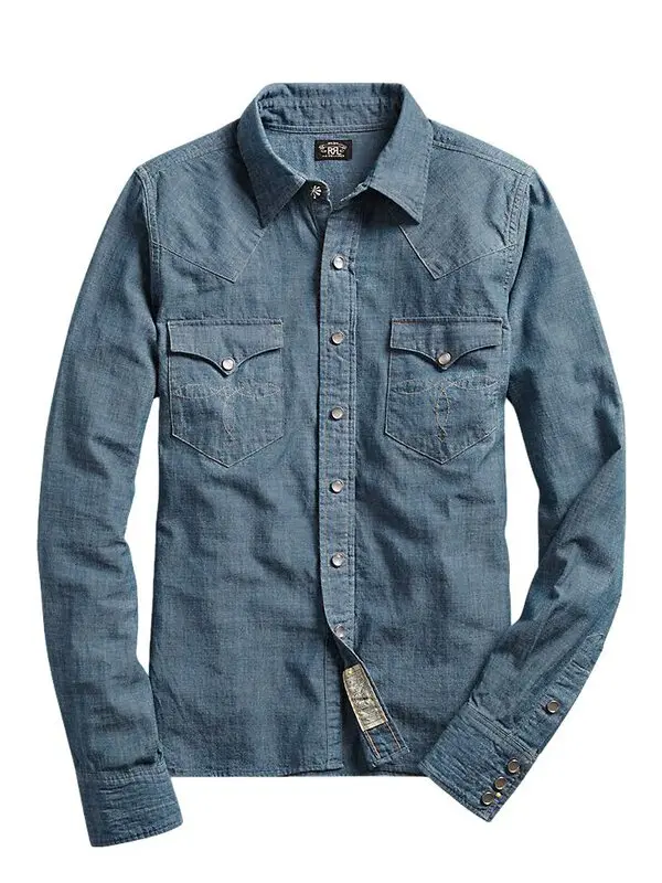 Ralph Lauren Indigo Chambray Western Shirt - Rinse