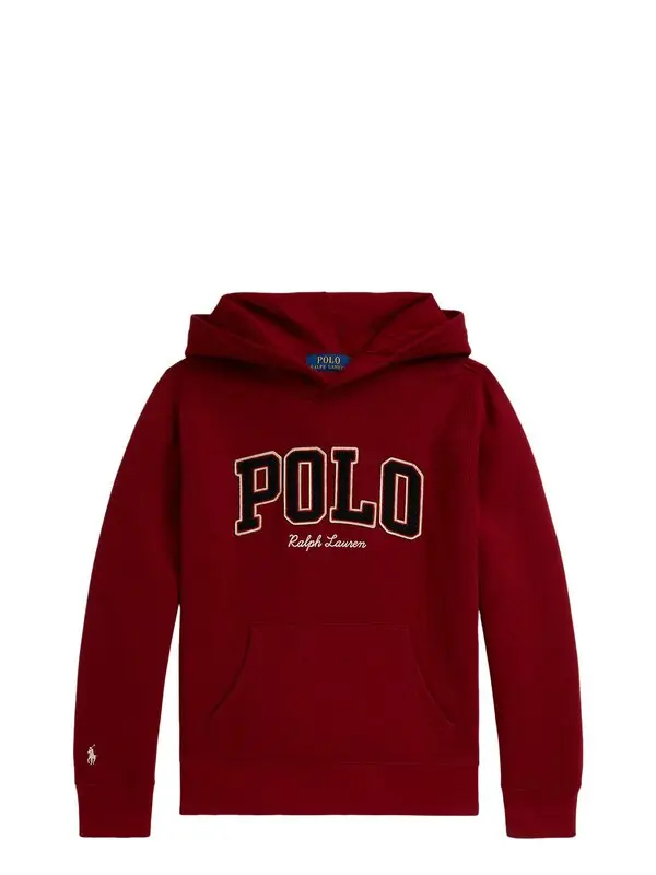 Ralph Lauren Logo Fleece Hoodie - Holiday Red