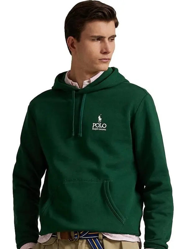 Ralph Lauren Logo Fleece Hoodie - New Forest