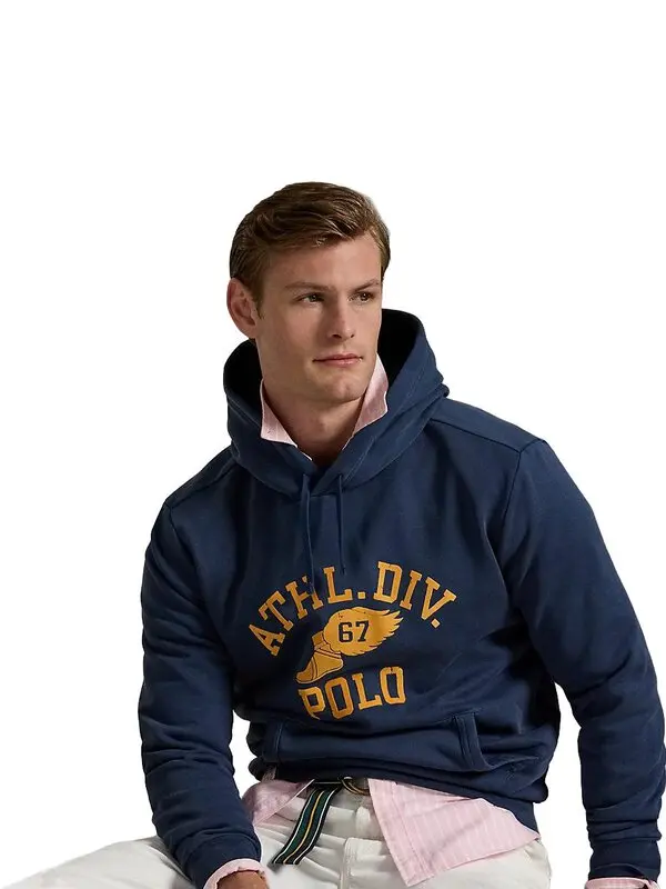 Ralph Lauren Logo Fleece Hoodie - Rustic Navy