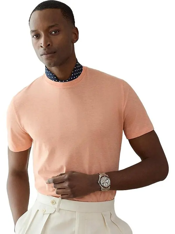Ralph Lauren Lisle Crewneck T-shirt - Coral Orange Melange
