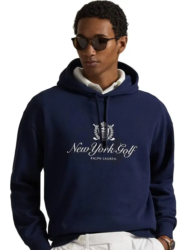Ralph Lauren Fleece Graphic Hoodie - Refined Navy