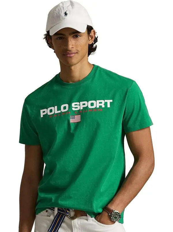 Ralph Lauren Classic Fit Polo Sport Jersey T-shirt - Erin Green