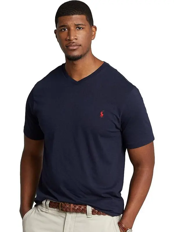 Ralph Lauren Jersey V-neck T-shirt - Ink