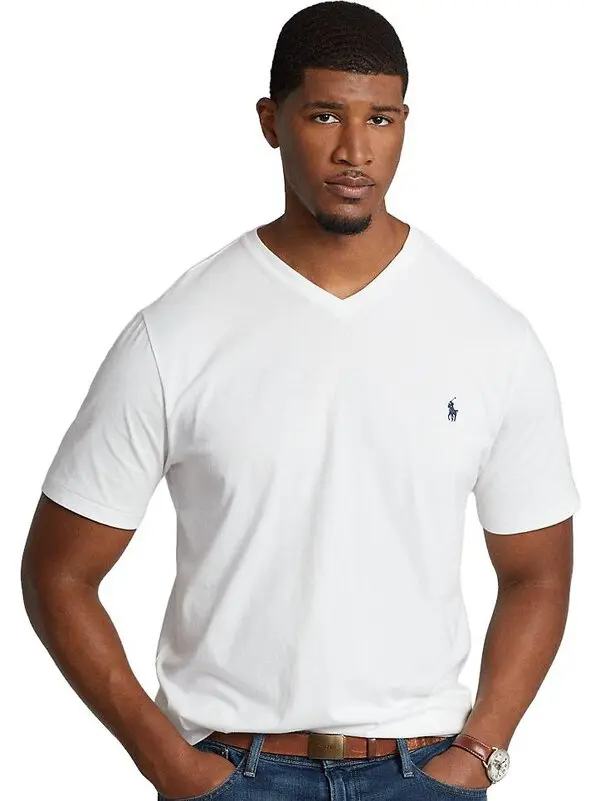 Ralph Lauren Jersey V-neck T-shirt - White