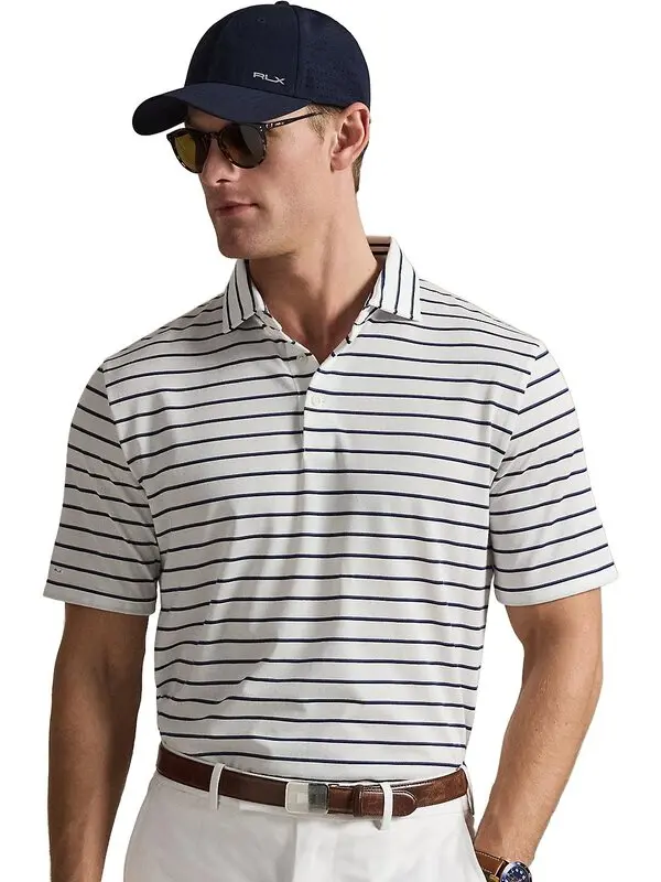 Ralph Lauren Classic Fit Performance Polo Shirt - Ceramic White Multi