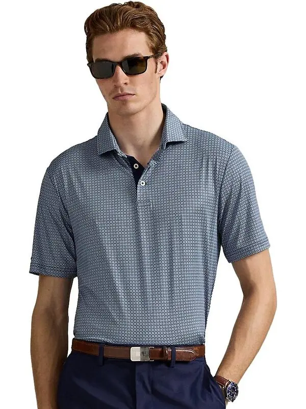 Ralph Lauren Classic Fit Performance Polo Shirt - Mulligan Foulard Refined