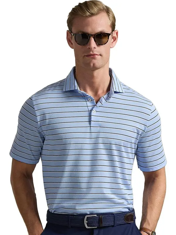 Ralph Lauren Classic Fit Performance Polo Shirt - Office Blue Multi