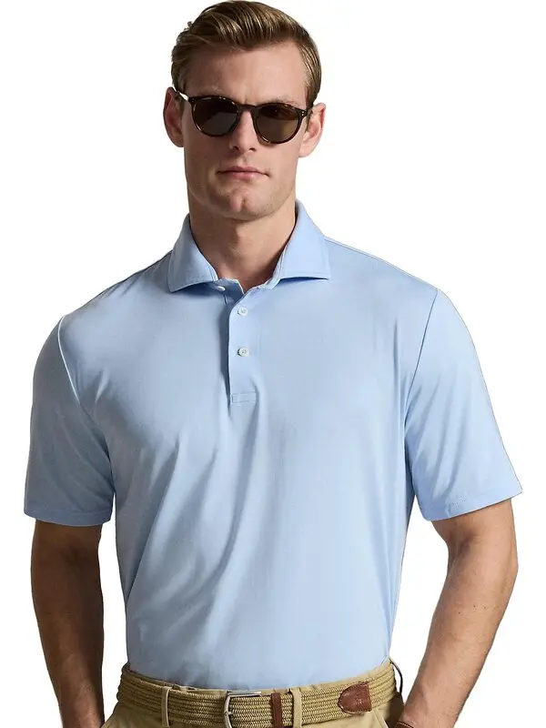 Ralph Lauren Classic Fit Performance Polo Shirt - Office Blue