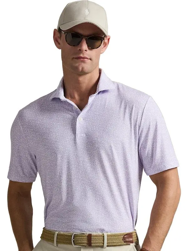 Ralph Lauren Classic Fit Performance Polo Shirt - Sky Lavender Savannah Vine