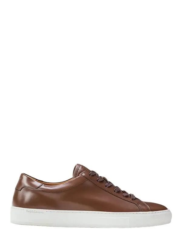 Ralph Lauren Jermain Leather Sneakers - Polo Brown