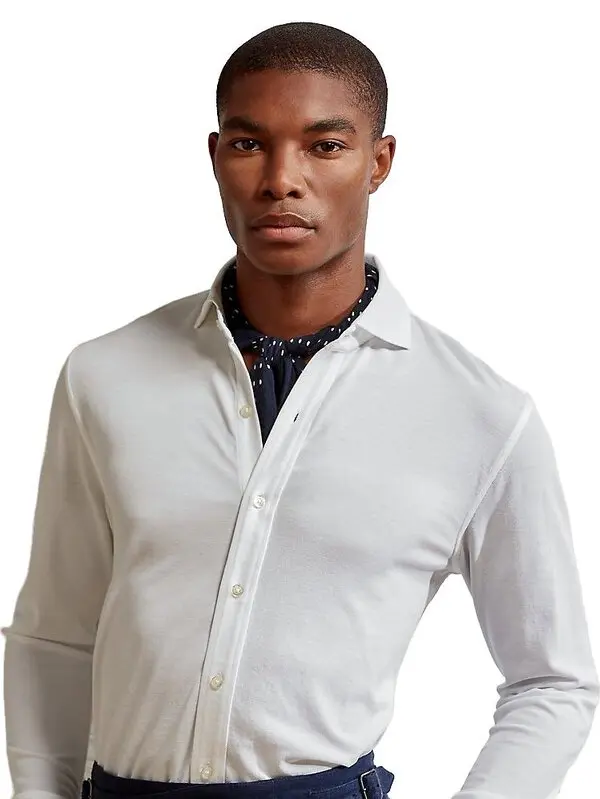Ralph Lauren Washed Piqué Shirt - Classic White