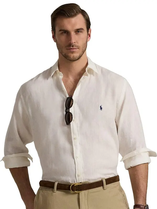 Ralph Lauren Linen Shirt - Deckwash White