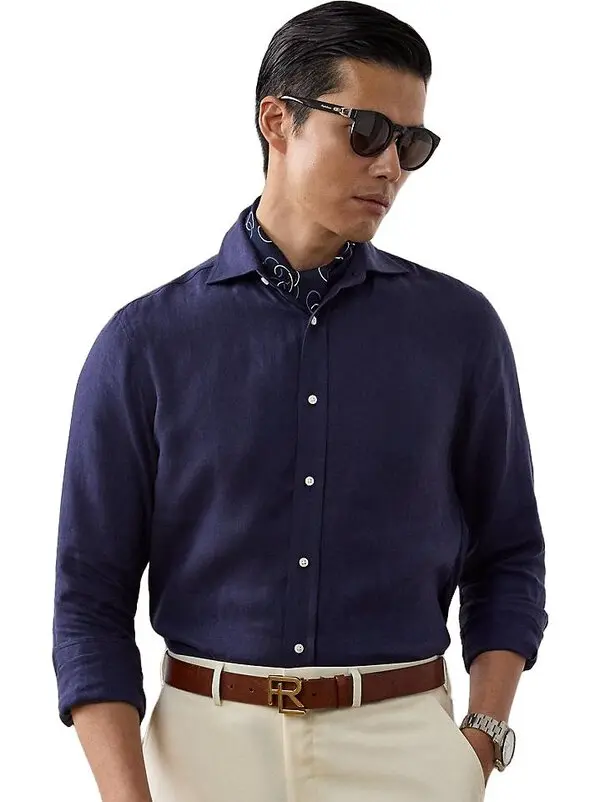 Ralph Lauren Linen Shirt - Spring Navy