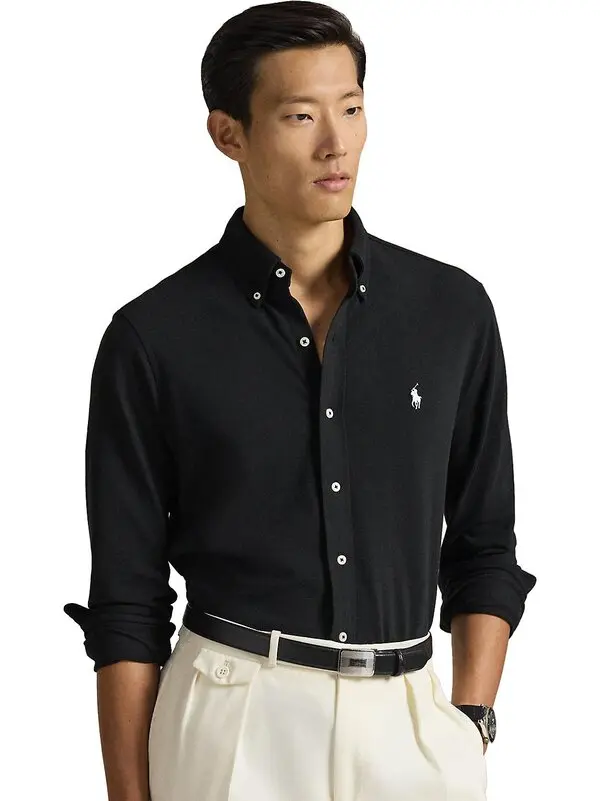 Ralph Lauren Featherweight Mesh Shirt - Polo Black