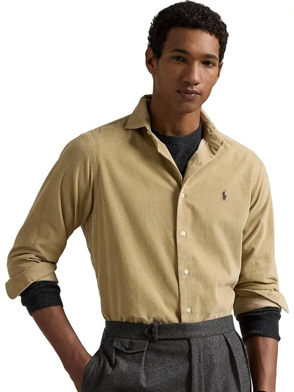 Ralph Lauren Classic Fit Corduroy Shirt - Coastal Beige