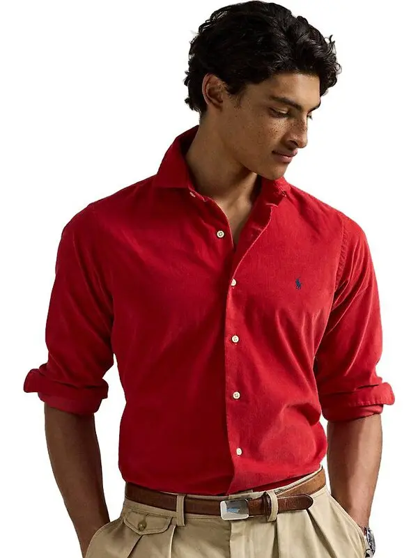 Ralph Lauren Classic Fit Corduroy Shirt - New Brick