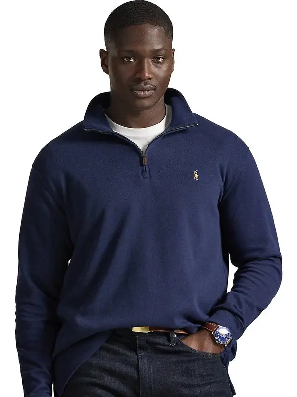 Ralph Lauren Estate-rib Quarter-zip Pullover - Cruise Navy