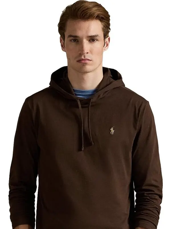 Ralph Lauren Jersey Hooded T-shirt - Nutmeg Brown