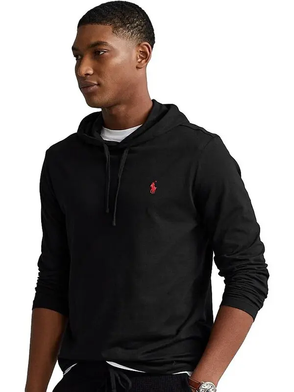 Ralph Lauren Jersey Hooded T-shirt - Polo Black
