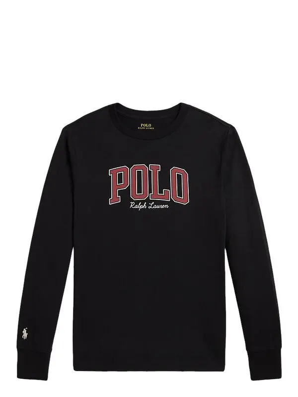 Ralph Lauren Logo Cotton Long-sleeve Tee - Polo Black