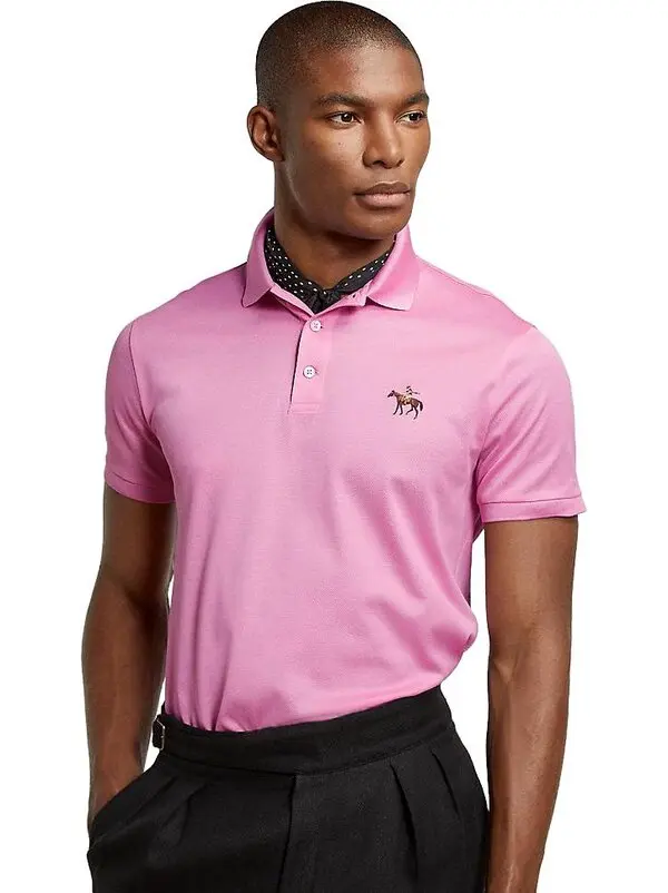 Ralph Lauren Custom Slim Fit Piqué Polo Shirt - Classic Pale Pink