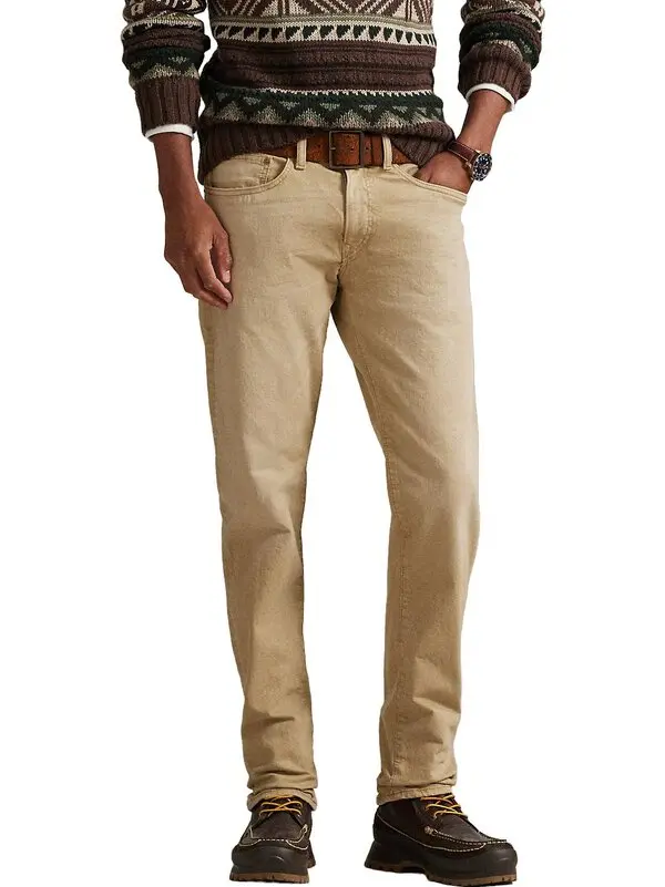 Ralph Lauren Hampton Straight Stretch Jean - Khaki Hill