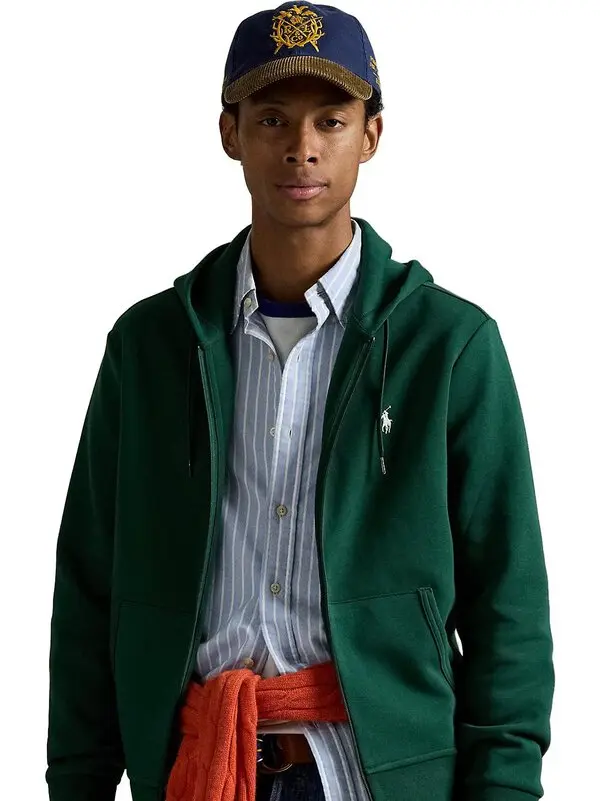 Ralph Lauren Double-knit Full-zip Hoodie - Vintage Pine