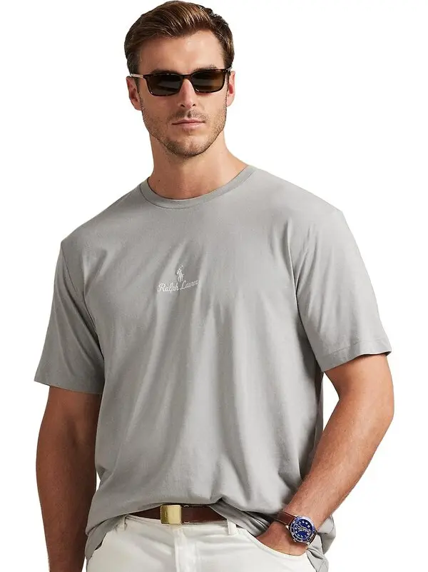 Ralph Lauren Logo Jersey T-shirt - Soft Grey