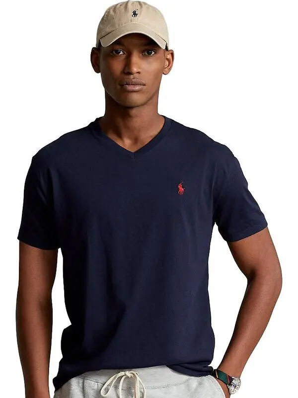 Ralph Lauren Classic Fit Jersey V-neck T-shirt - Ink