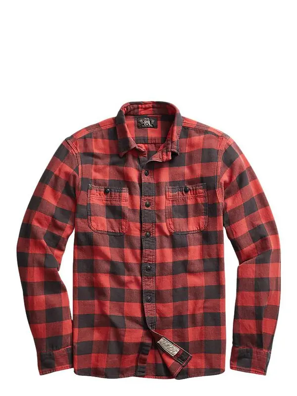 Ralph Lauren Plaid Twill Workshirt - Red/black