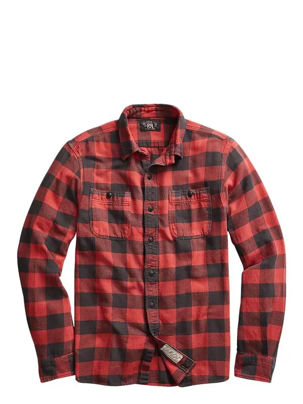 Ralph Lauren Plaid Twill Workshirt - Red/black