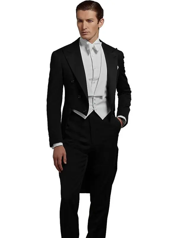 Ralph Lauren Gregory Handmade Tailcoat Tuxedo - Black