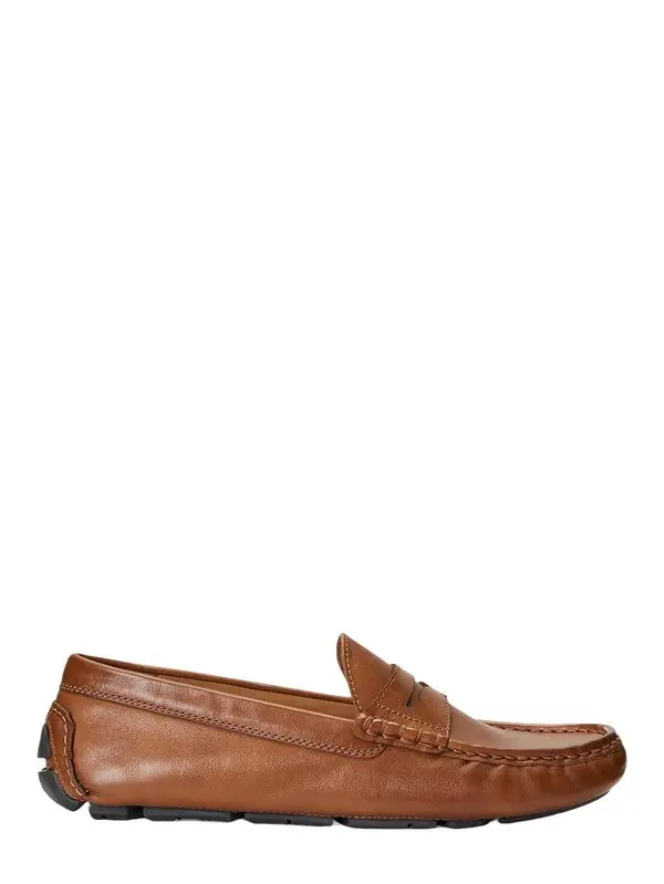 Ralph Lauren Anders Leather Driver - Cognac