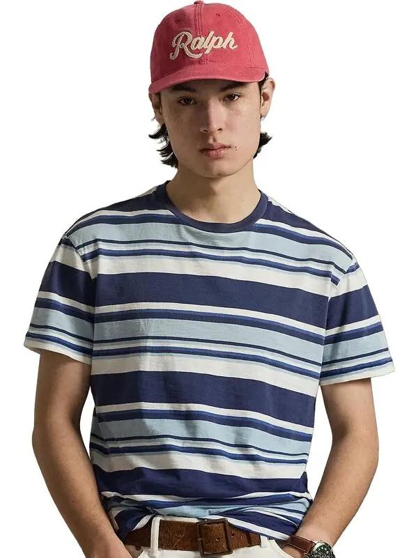 Ralph Lauren Classic Fit Striped Jersey T-shirt - Dark Cobalt Multi